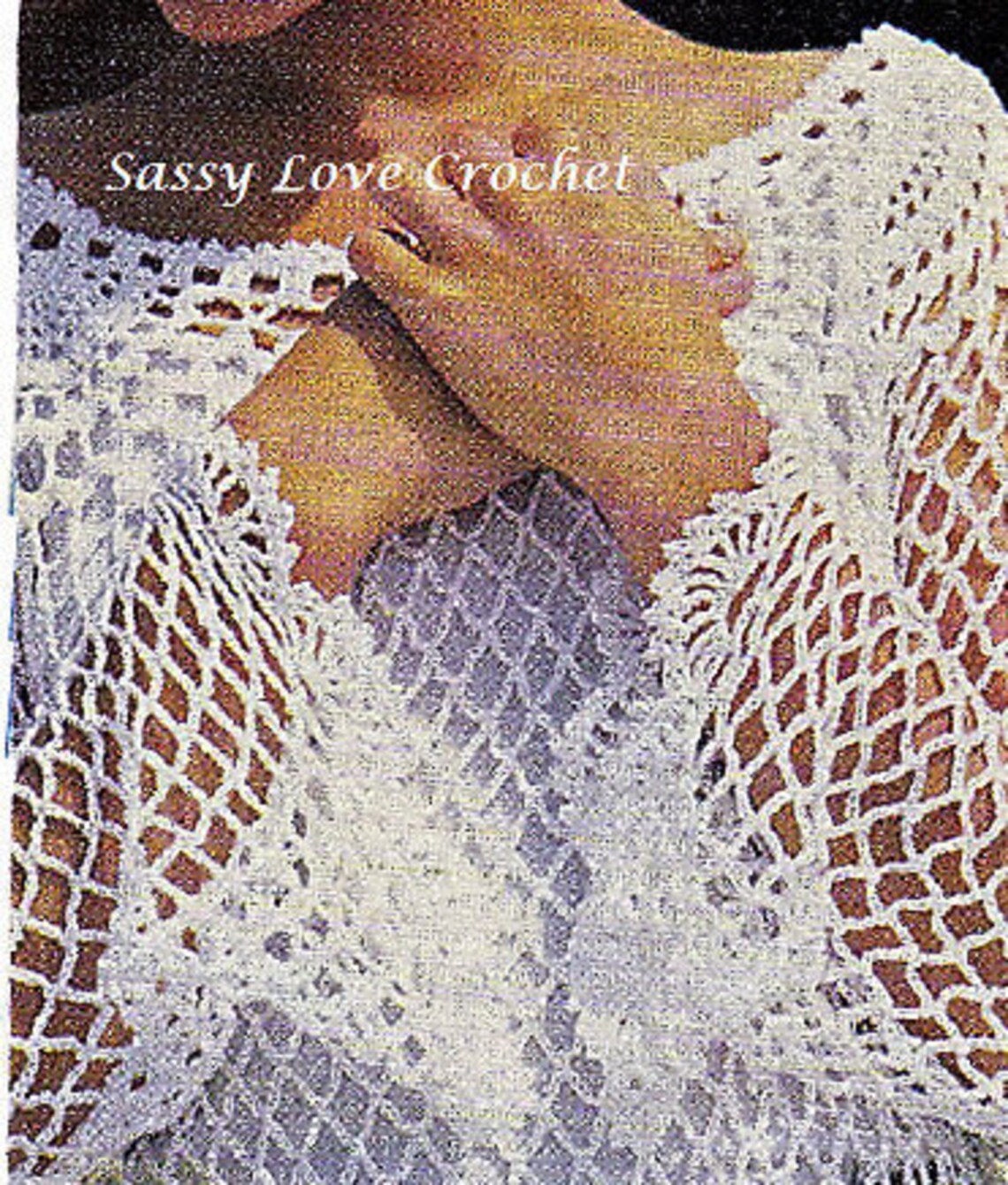 Crochet Lace Cover-up PATTERN, Ladies Womens Brides Weddings, Crochet ...
