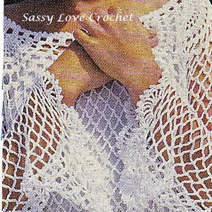 Crochet Lace Cover-up PATTERN, Ladies Womens Brides Weddings, Crochet ...