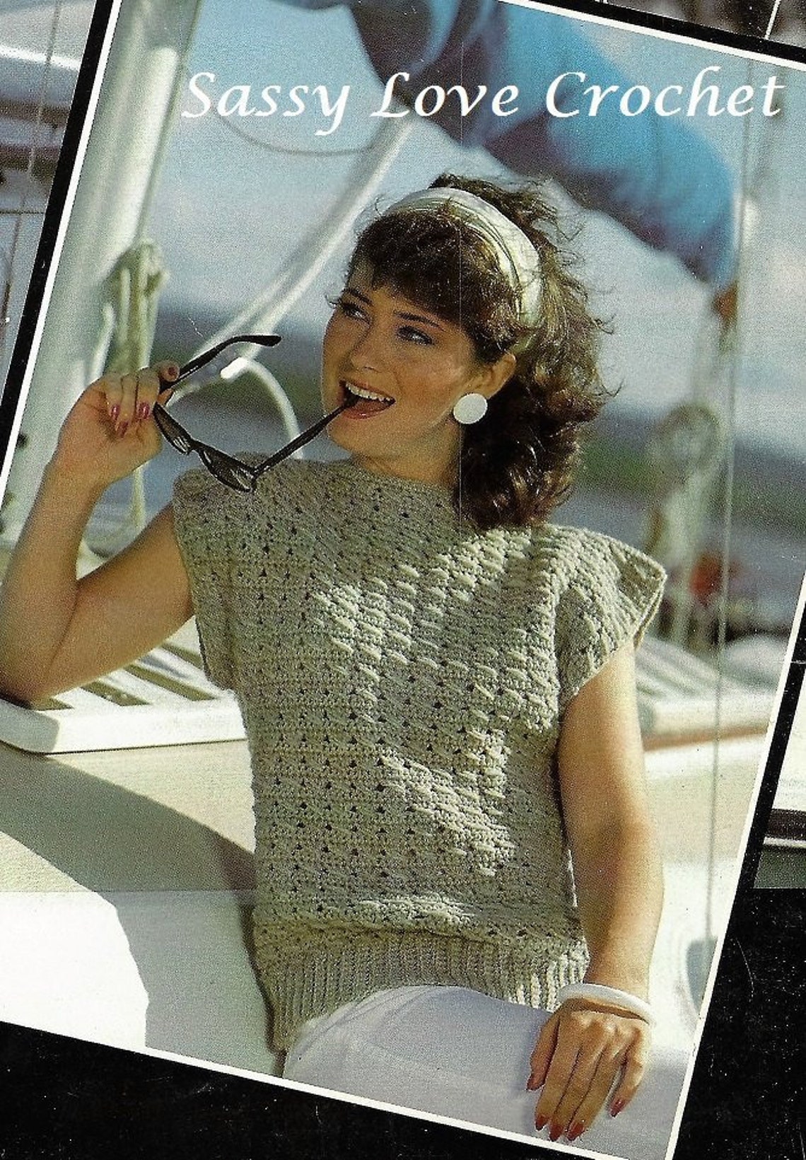 Crochet Sweater Slant Stitch Shell Sweater Pattern, PDF Download - Etsy