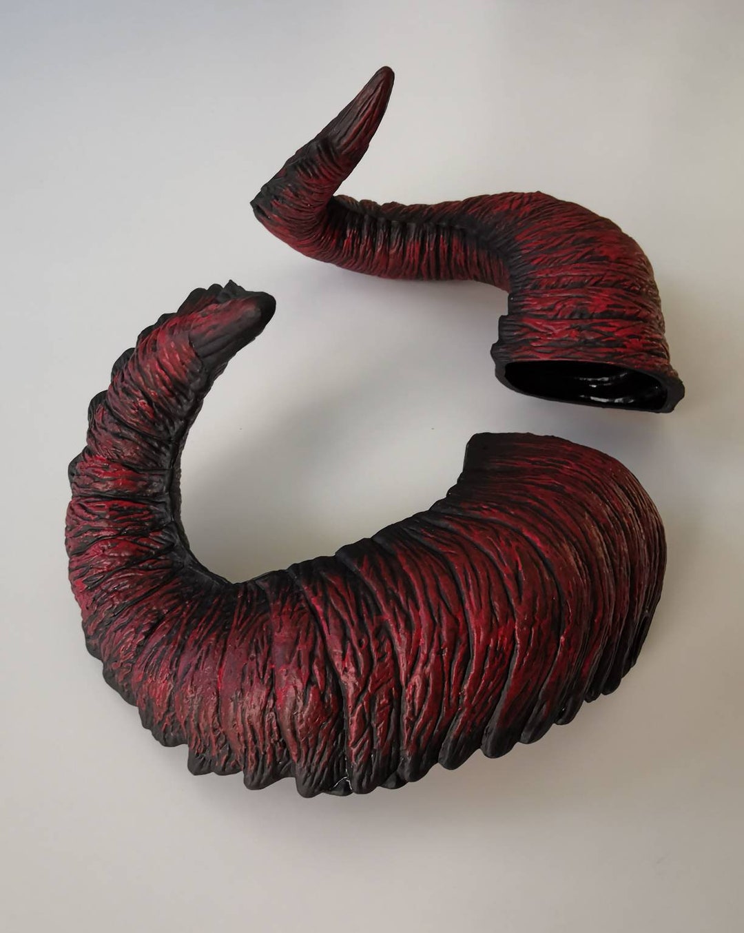 Red Demon Horns With Black Border - Etsy