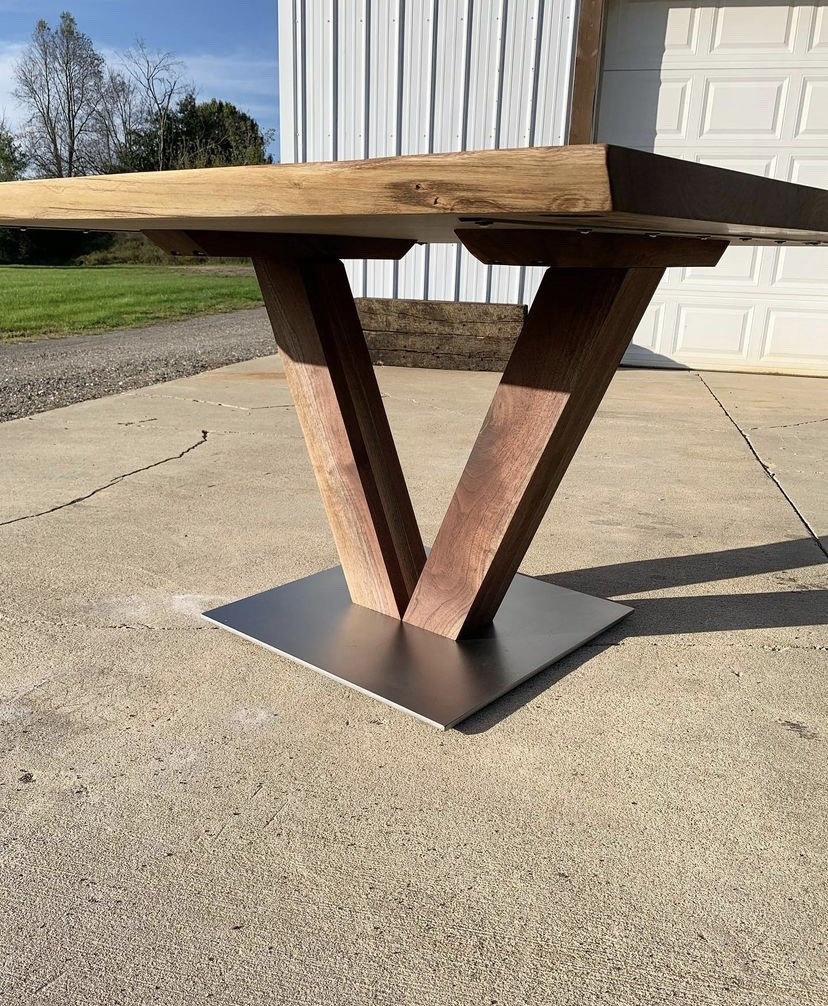 Walnut Dining Table Square Dining Table Hardwood Table - Etsy