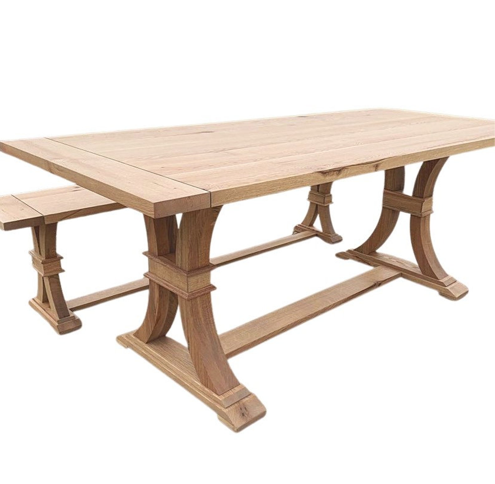 Dining Table Hardwood Dining Table Custom Table Kitchen - Etsy