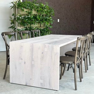Modern Dining Table | Oak Dining Table | Waterfall Dining Table ...