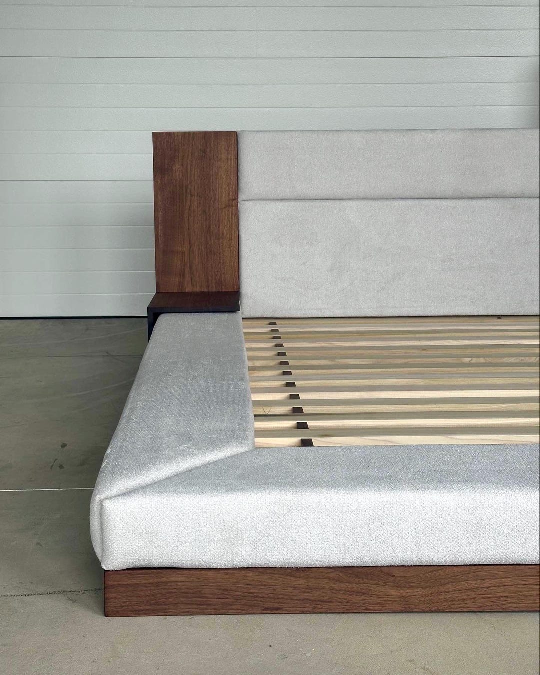 Platform Bed | Wooden Bed Frame | Walnut Bed Frame | Custom Bed Frame ...