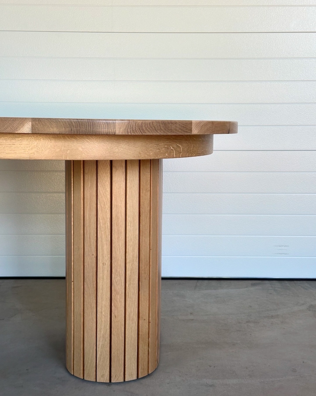 Oblong Dining Table | Fluted Base | Custom Dining Table | Extension ...