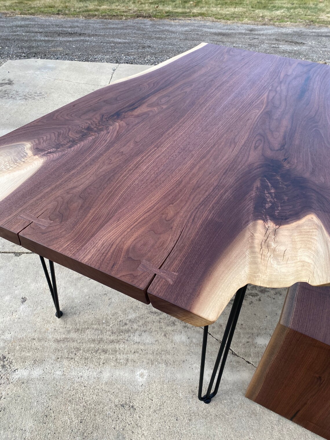 Live Edge Walnut Table Walnut Dining Table Walnut Slab - Etsy