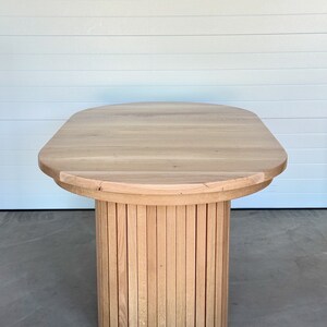 Oblong Dining Table | Fluted Base | Custom Dining Table | Extension ...