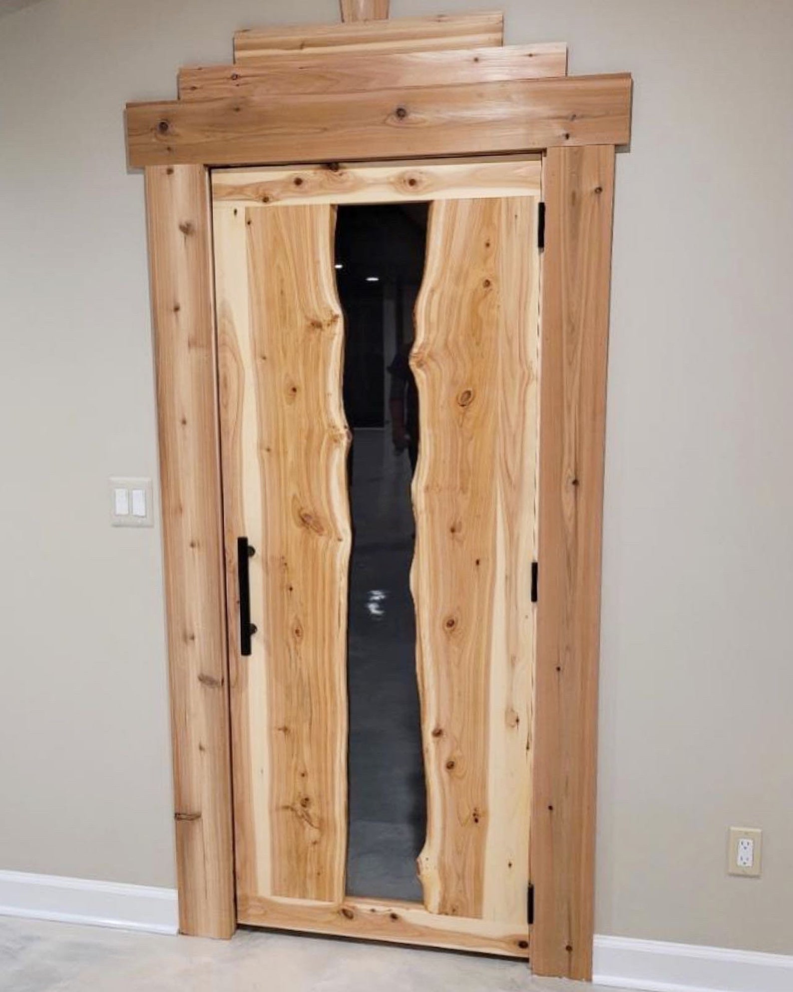 Sauna Door Custom Door Live Edge Sauna Door Glass Sauna - Etsy
