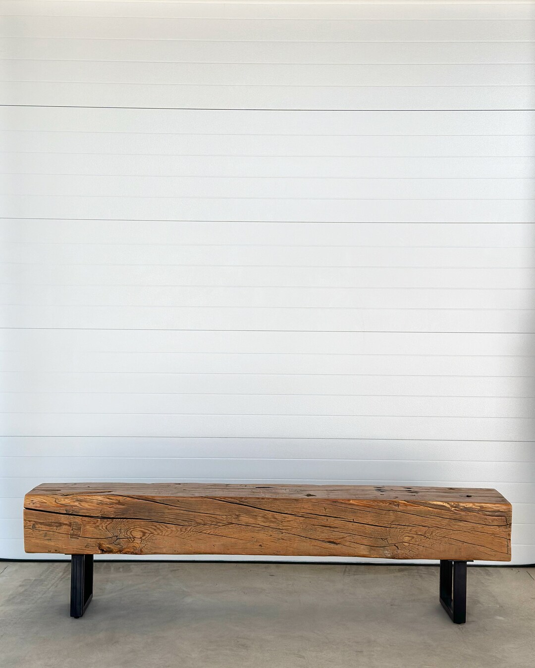 Barn Beam Bench Rustic Modern Bench Farmhouse Bench - Etsy