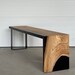 Elm Epoxy Waterfall Bench | Modern Bench | Entryway Bench - Etsy