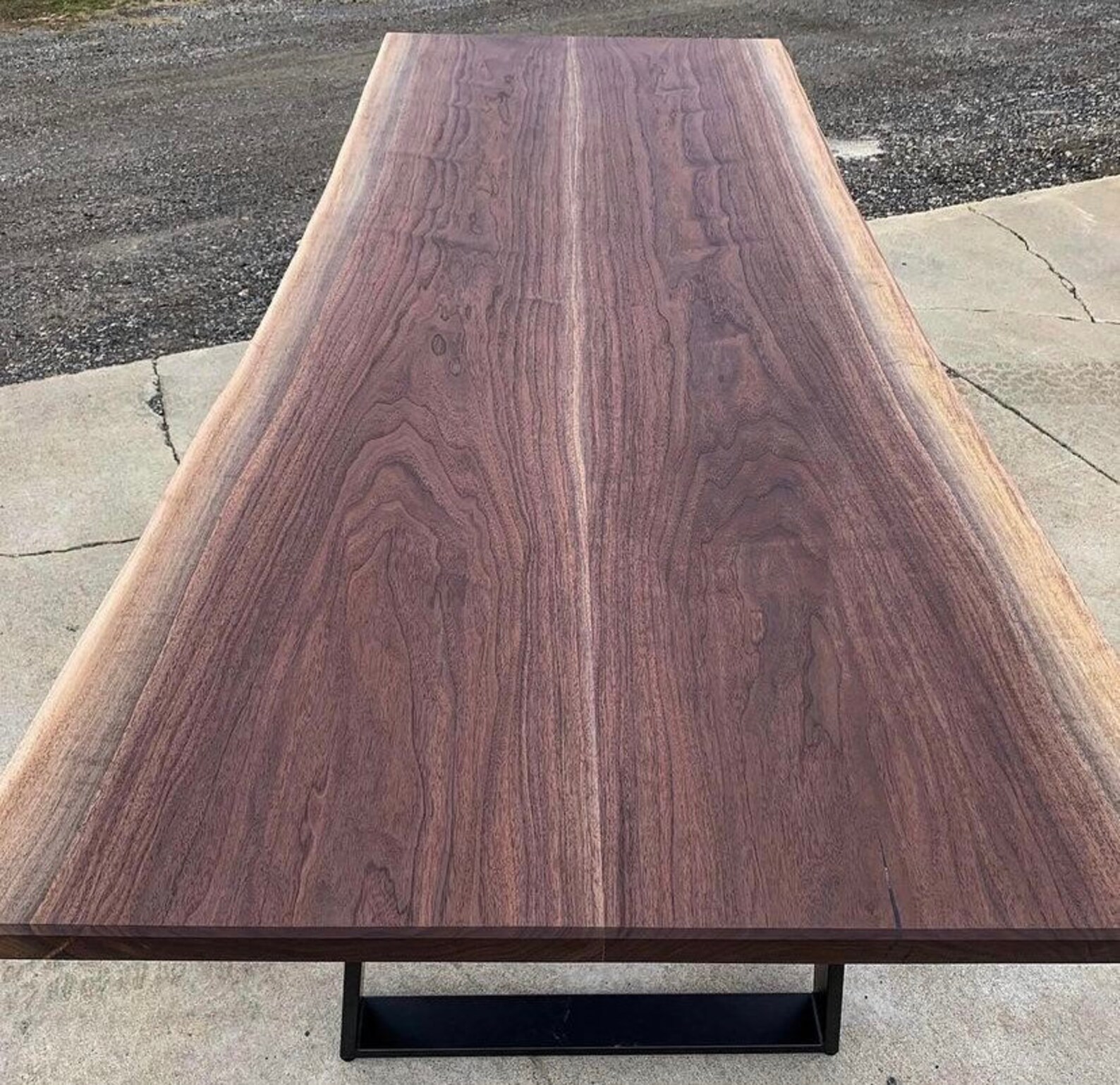Live Edge Walnut Dining Table Walnut Dining Table Custom - Etsy