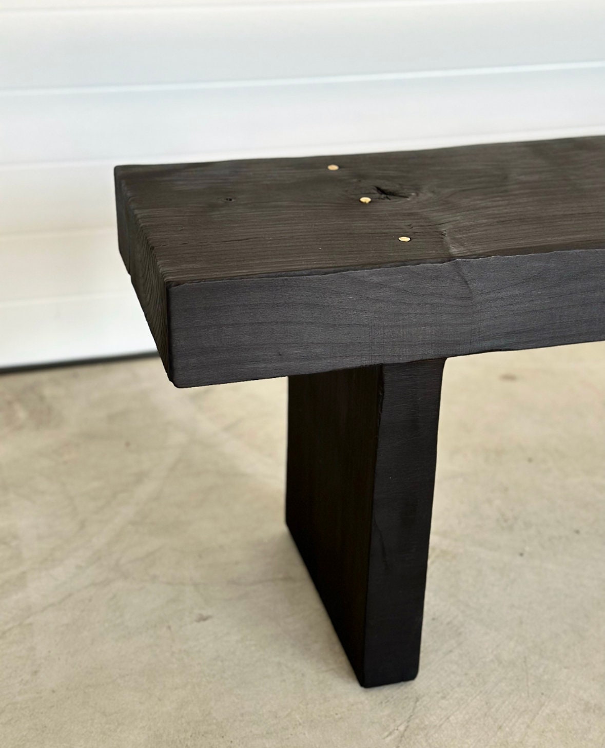 Shou Sugi Ban Bench | Yakisugi Charred Wood Bench | Rustic Modern ...