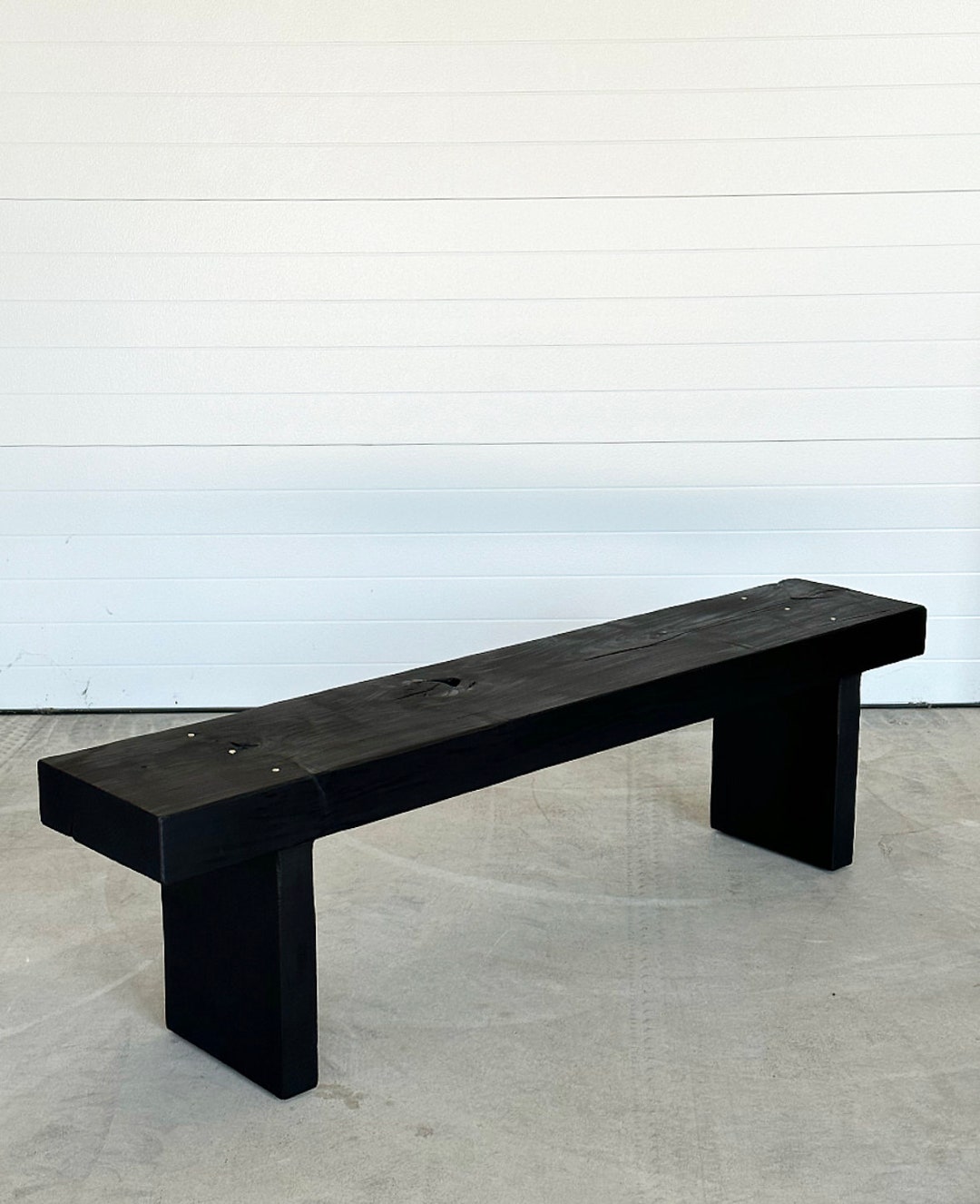 Shou Sugi Ban Bench | Yakisugi Charred Wood Bench | Rustic Modern ...