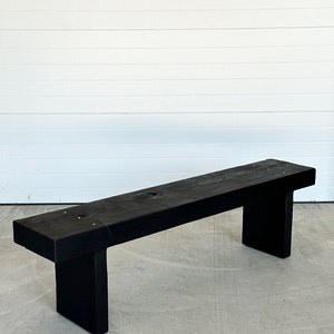 Shou Sugi Ban Bench | Yakisugi Charred Wood Bench | Rustic Modern ...