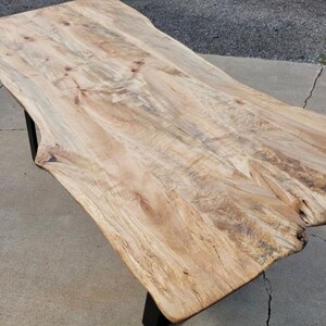 Live Edge Dining Table Slab Table Rustic Modern Table - Etsy