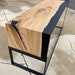 Elm Epoxy Waterfall Bench Modern Bench Entryway Bench - Etsy