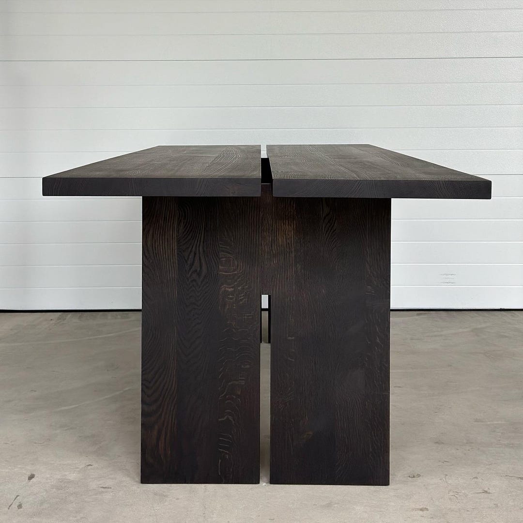 Modern Dining Table | Black Dining Table | Hardwood Dining Table | Open ...