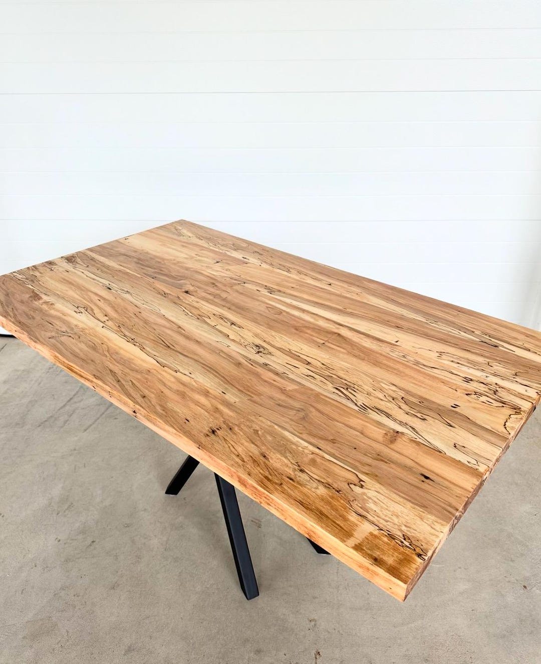 Spalted Maple Pedestal Dining Table - Etsy
