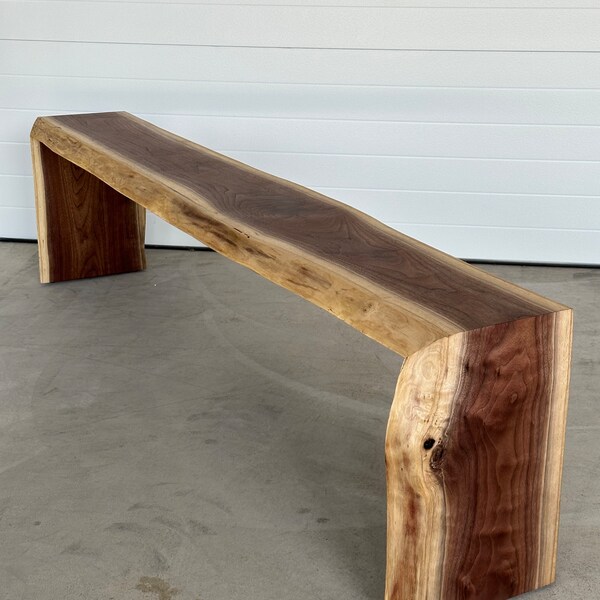 Modern Waterfall Bench - Etsy
