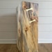 Wooden Cube End Table | Wood Chunk Table - Etsy