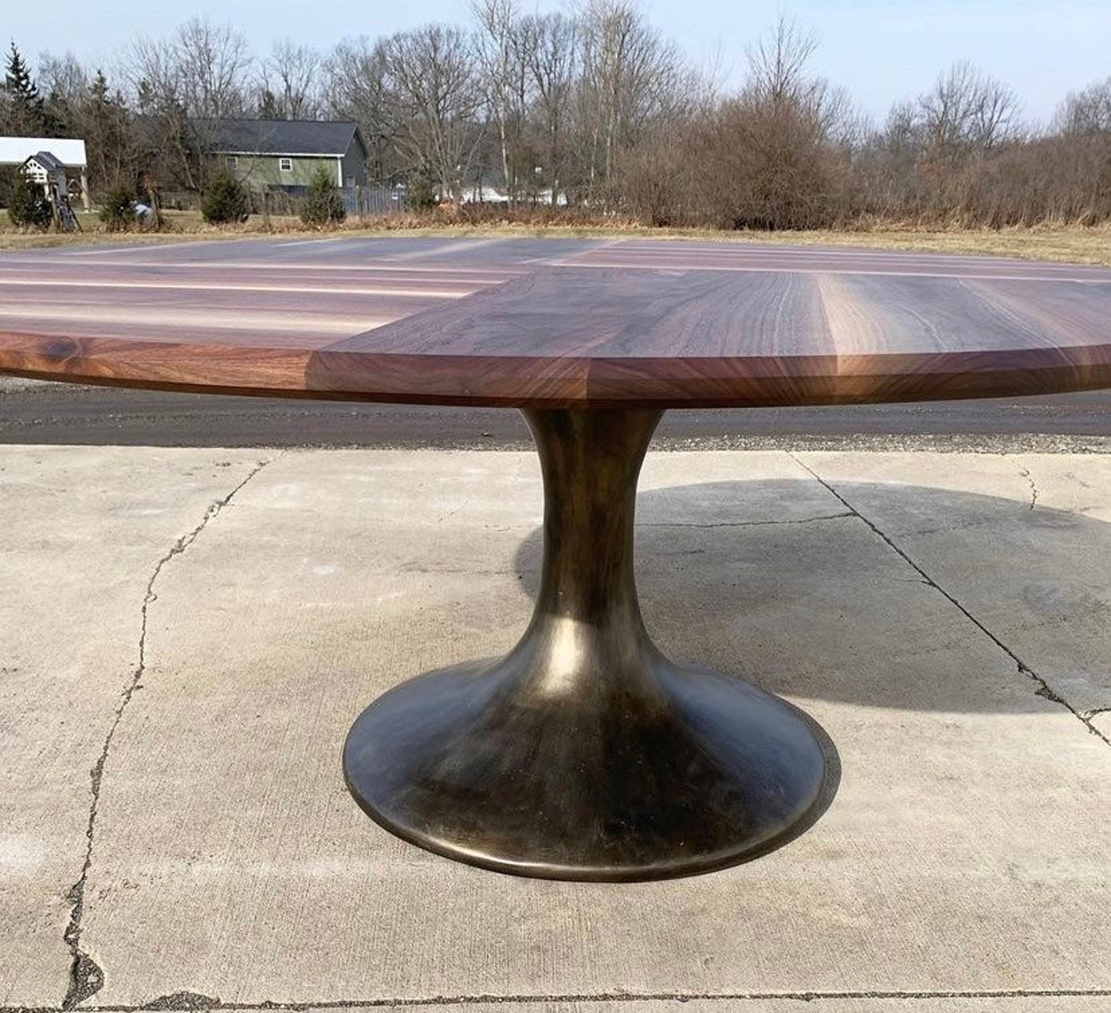 Round Dining Table Pedestal Dining Table Round Table - Etsy