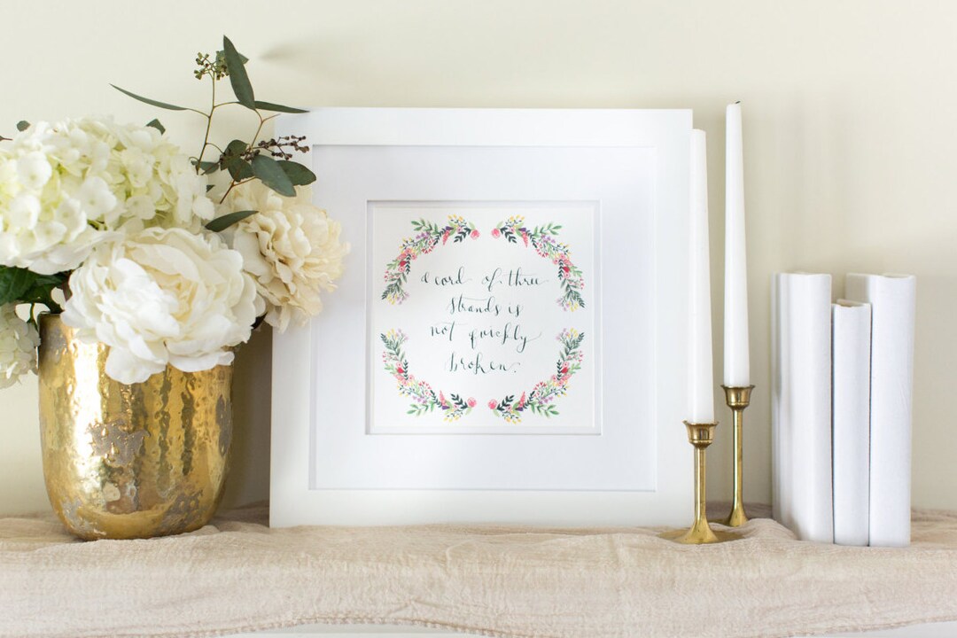 Cord of Three Strands Art Print - Etsy