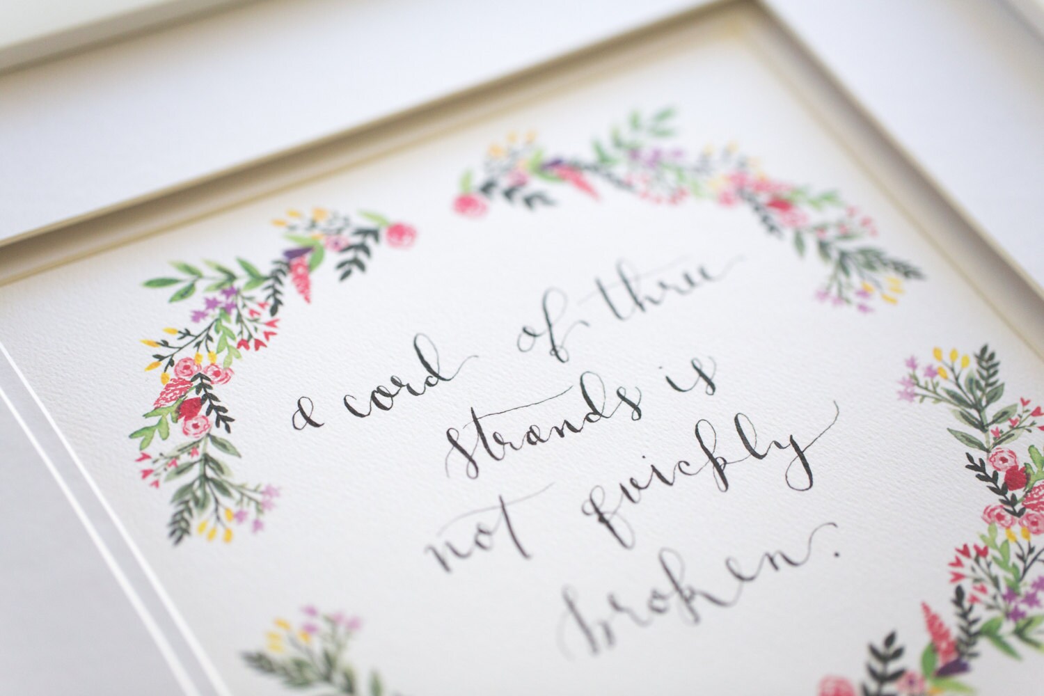 Cord of Three Strands Art Print - Etsy