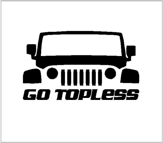 Jeep Topless Off Road 4x4 Decal Sticker Cut Vinyl Topless Etsy