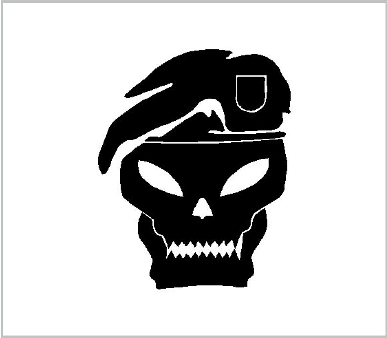 Black Ops Skull Vinyl Decal Vinyl Sticker Decal Sticker Cut | Etsy