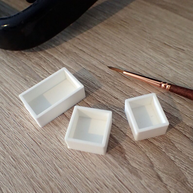 Lot de godets carré d'aquarelle vide en PLA biosourcé - Etsy France