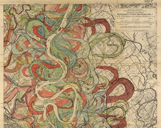 Mississippi River, River Meander, Mississippi River Meander Belt ...