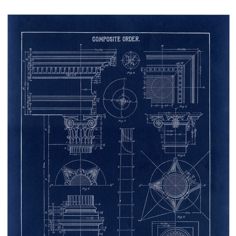 Blueprint Art - Etsy