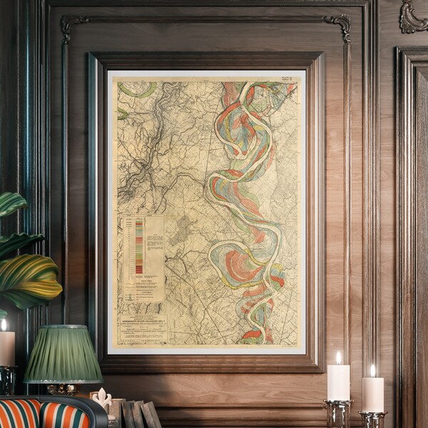 Harold Fisk Map - Etsy