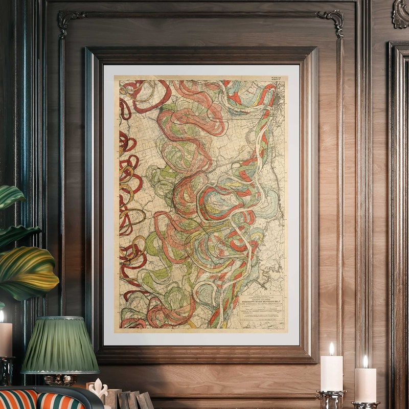 Harold Fisk Map - Etsy