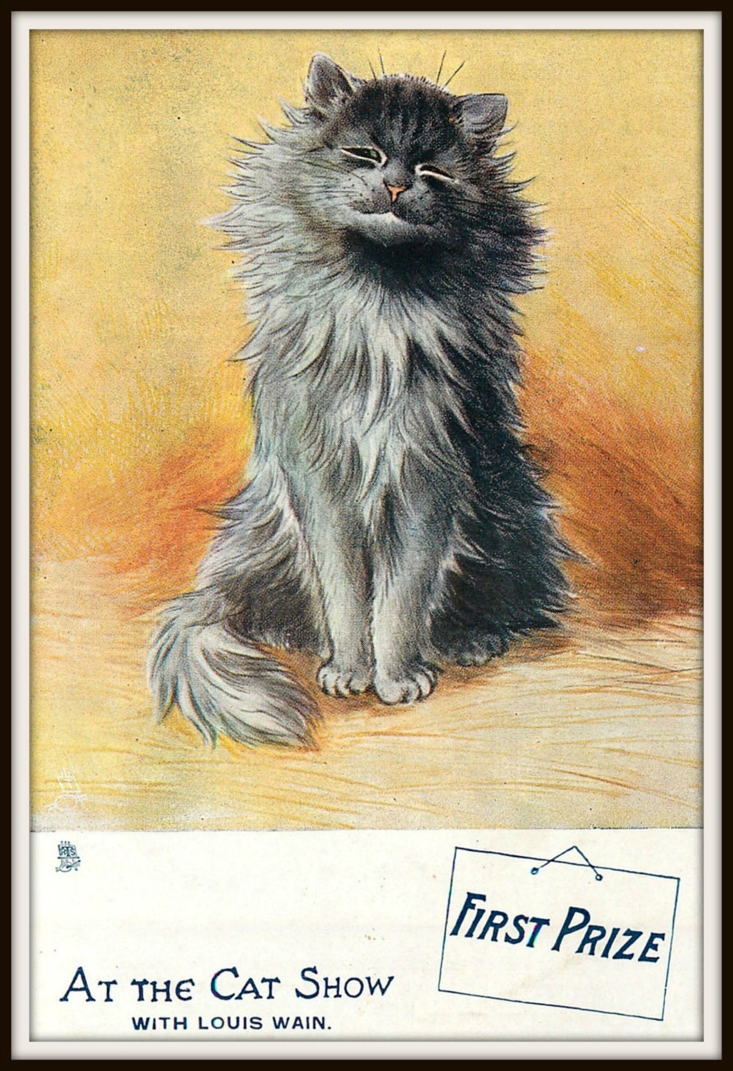 First Prize Cat Show First Cat Show First Show Cat Prize - Etsy