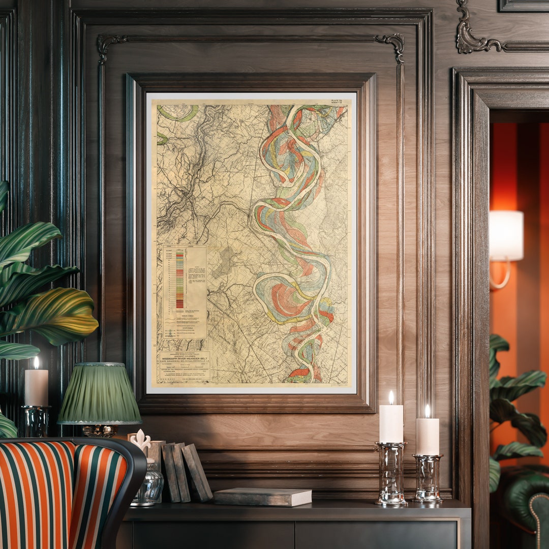 Mississippi River, Meander Belt, Harold Fisk Map, River Meander ...