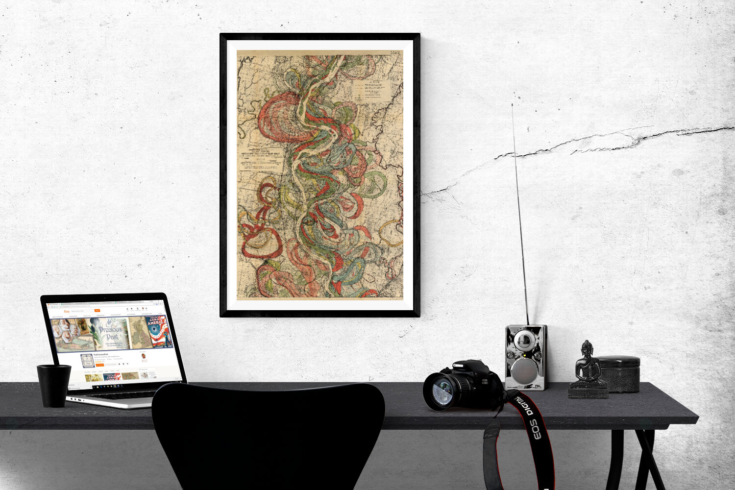 Mississippi River Map, Louisiana River, Harold Fisk Map, Page 22 Sheet ...