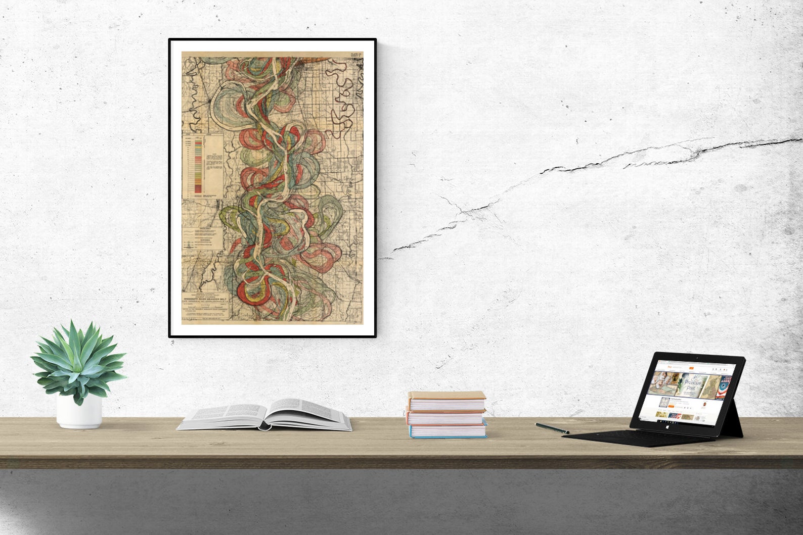 Harold Fisk, Mississippi River, Arkansas River, Page 22 Sheet 9, River ...