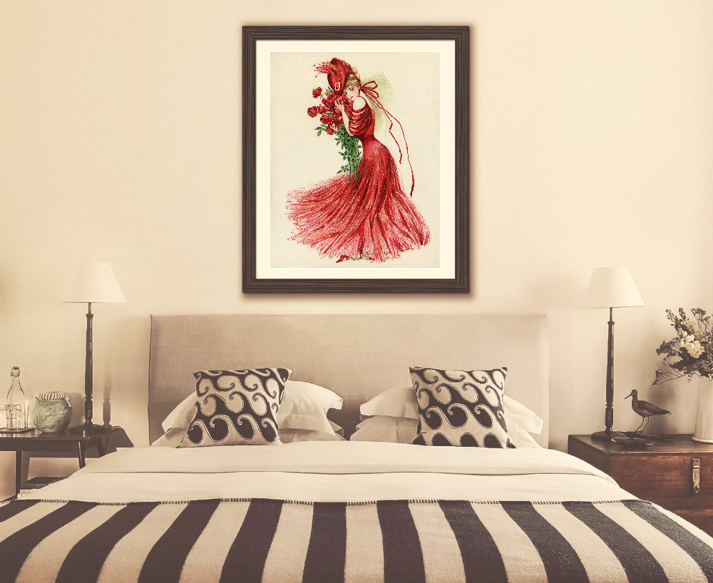 Red Dress Victorian Dress Red Victorian Dress Victorian Red | Etsy