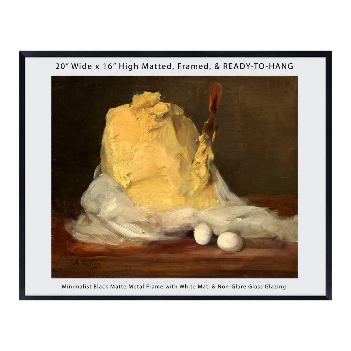 Antoine Vollon Mound of Butter Art Print Still Life Art - Etsy