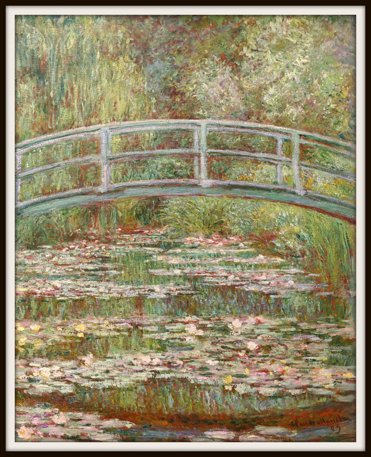 Monet Bridge Monet Water Lilies Bridge Water Lilies Monet | Etsy