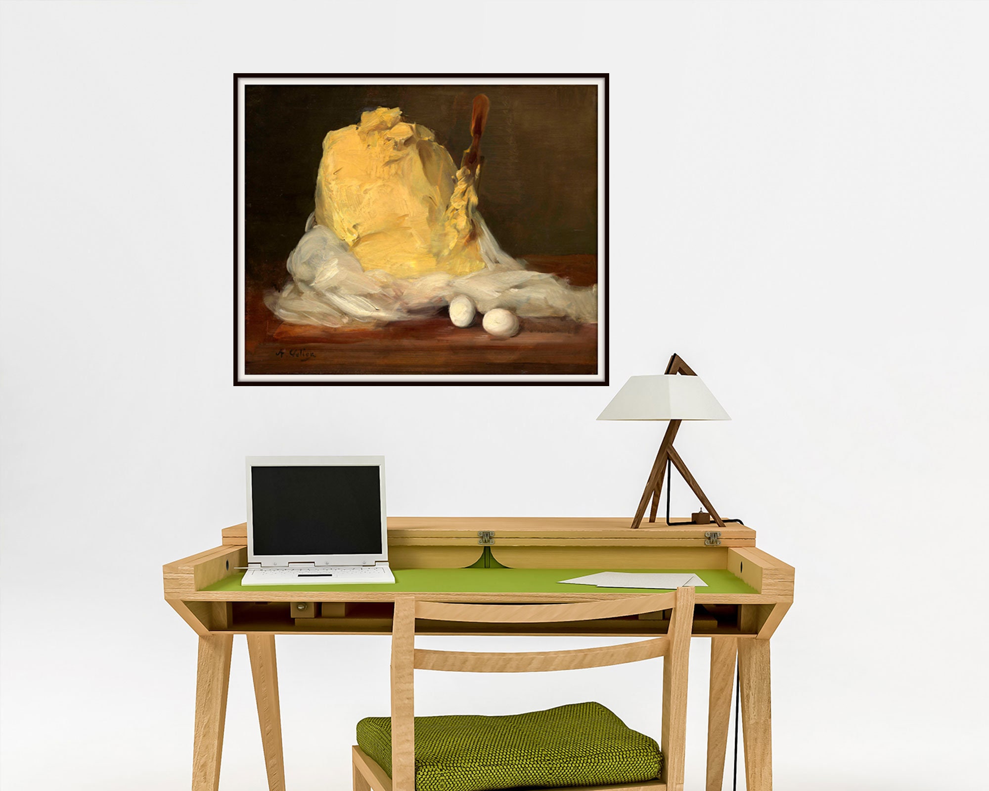 Antoine Vollon, Mound of Butter, Art Print, Still Life Art, Butter Art ...