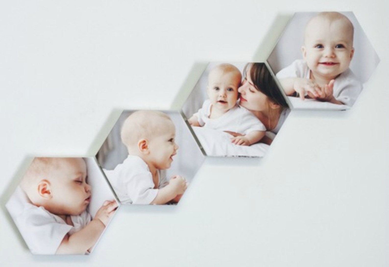 Hexagon Personalized Photo Canvas, Hexagon Canvas, Photo Canvas, Canvas ...
