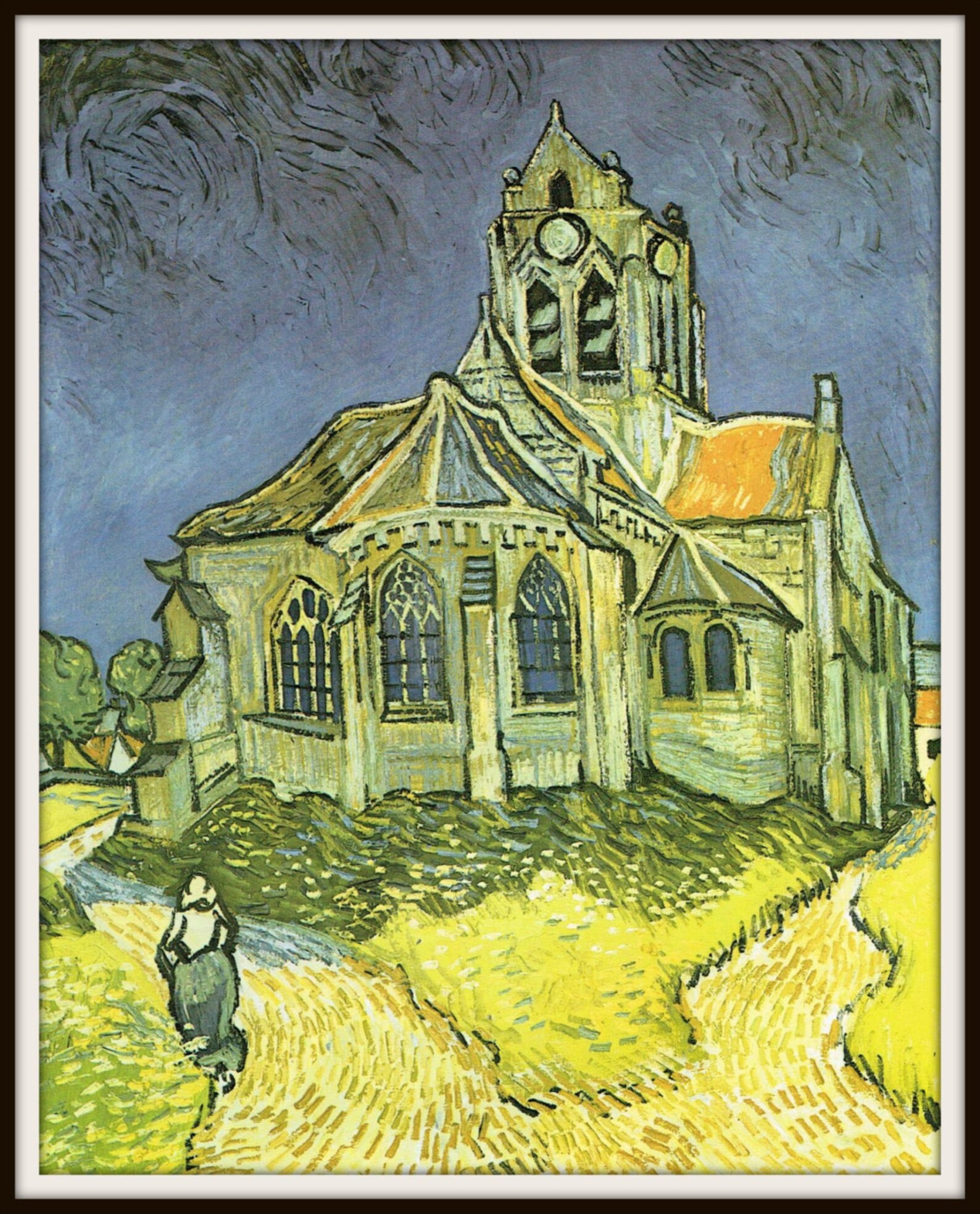 Vincent Van Gogh Print the Church at Auvers Gothic Church - Etsy