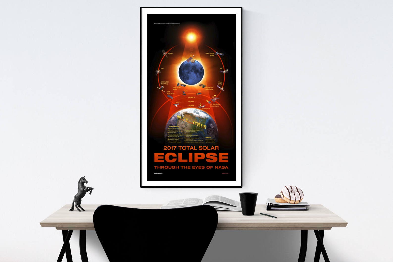 Eclipse 2017, Solar Eclipse 2017, Infographic Print, Solar Eclipse ...