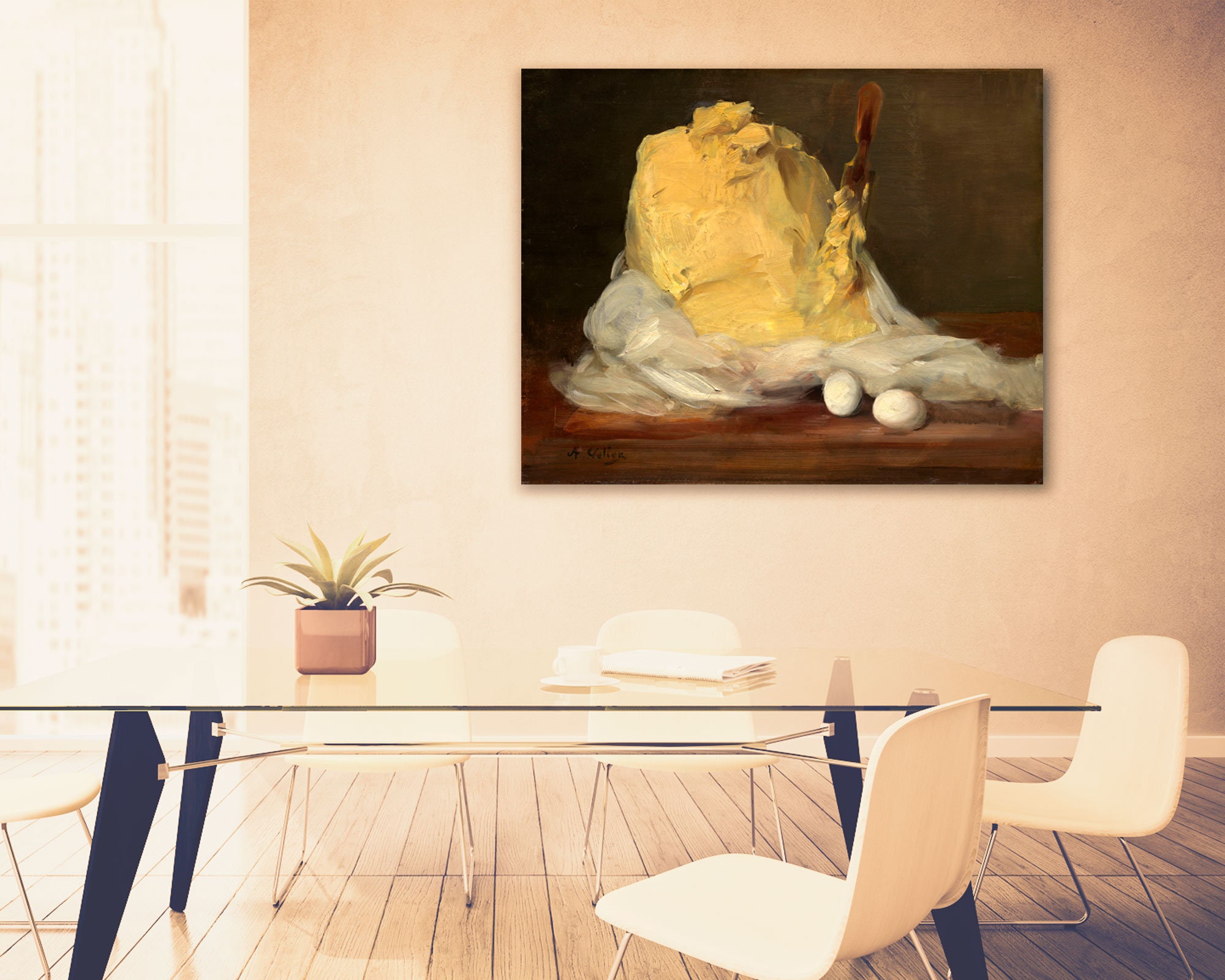 Antoine Vollon, Mound of Butter, Art Print, Still Life Art, Butter Art ...