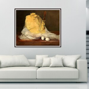 Antoine Vollon, Mound of Butter, Art Print, Still Life Art, Butter Art ...