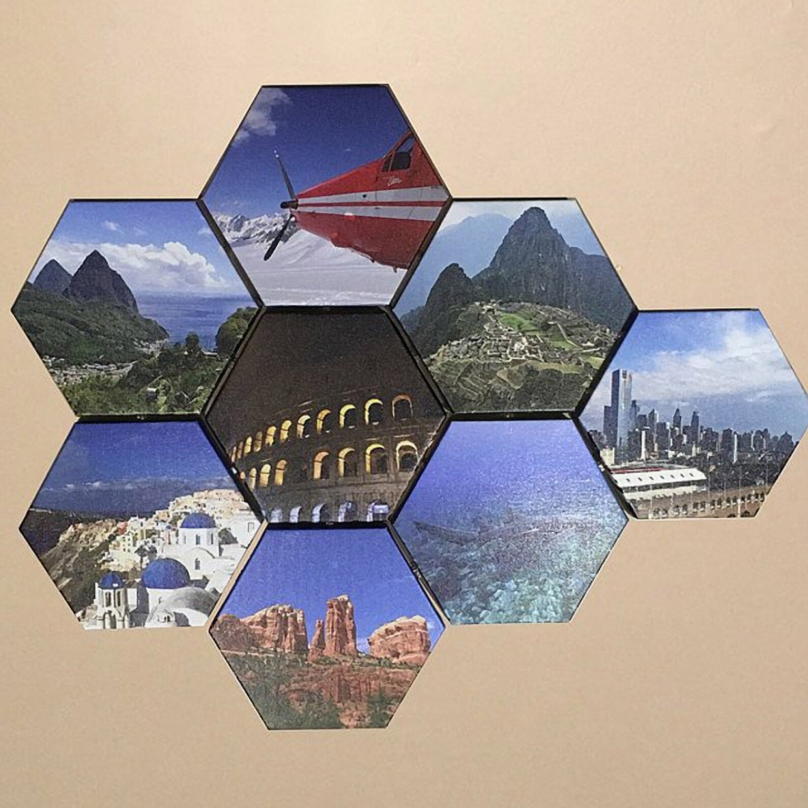 Hexagon Personalized Photo Canvas, Hexagon Canvas, Photo Canvas, Canvas ...