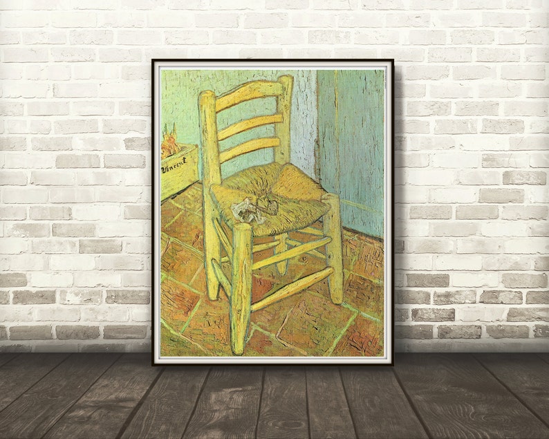 Van Gogh Print Van Gogh's Chair Desolation Art Vincent - Etsy UK