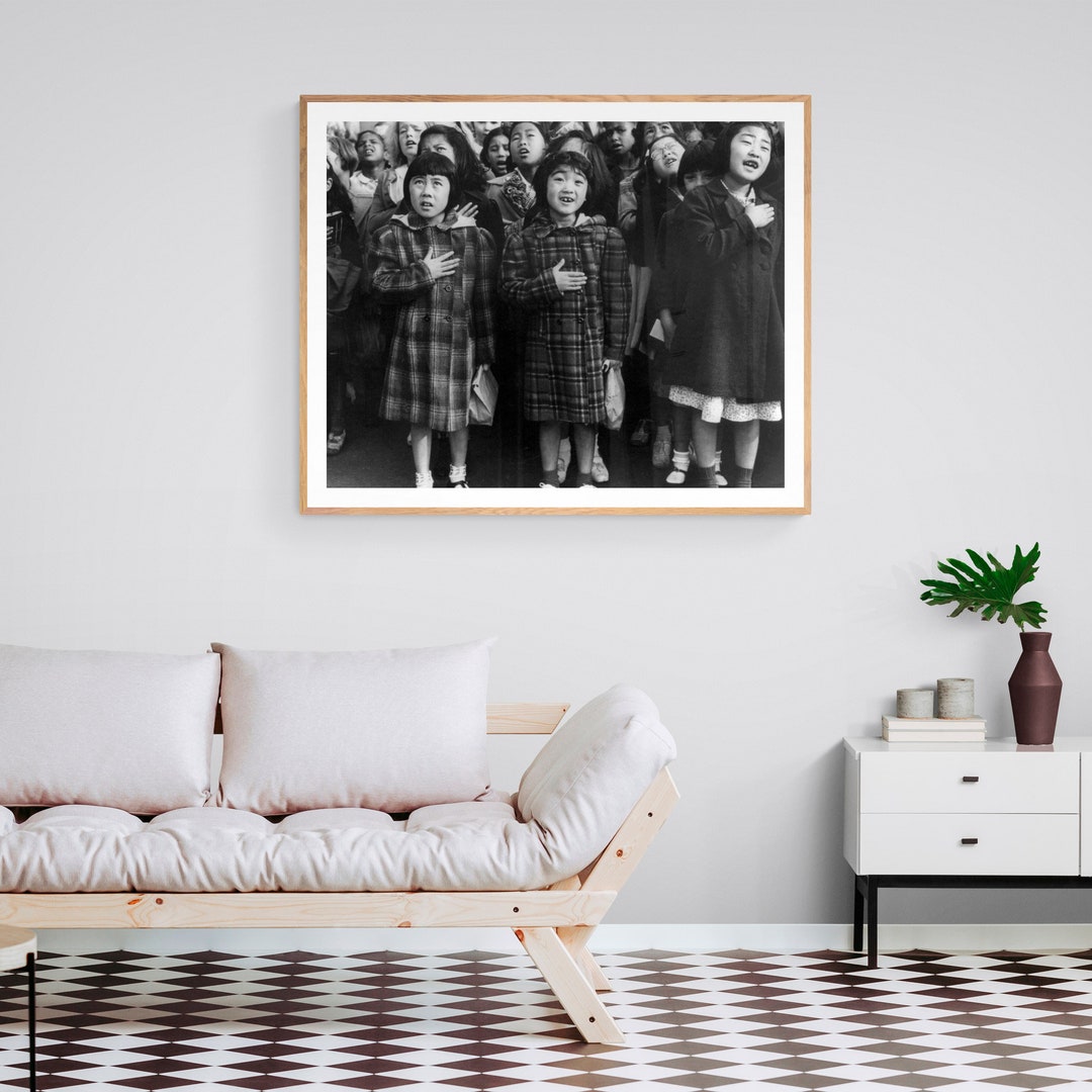 Dorothea Lange, Pledge of Allegiance, Raphael Weill Elementary School ...